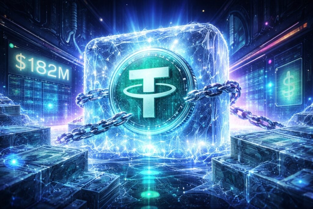 Tether congela $182 millones en USDT: el control de las stablecoins